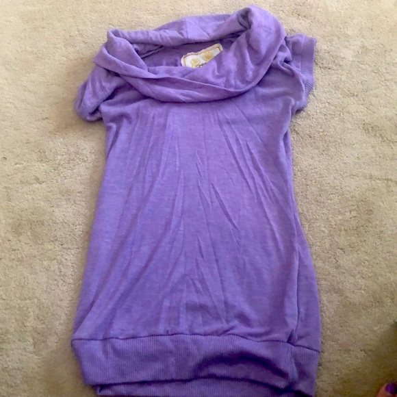 Poof! | Tops | Short Sleeve Boat Neck Turtle Neck | Poshmark